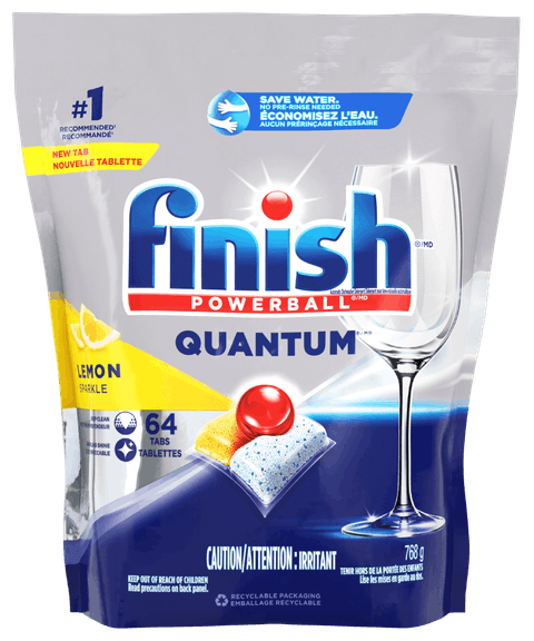 Finish® Quantum Dishwasher Tablets 64 Lemon | Finish CA