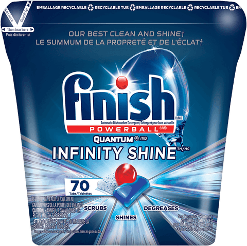 Finishᴹᴰ Quantum Tablettes pour lave-vaisselle 70 Regular | Finish CA