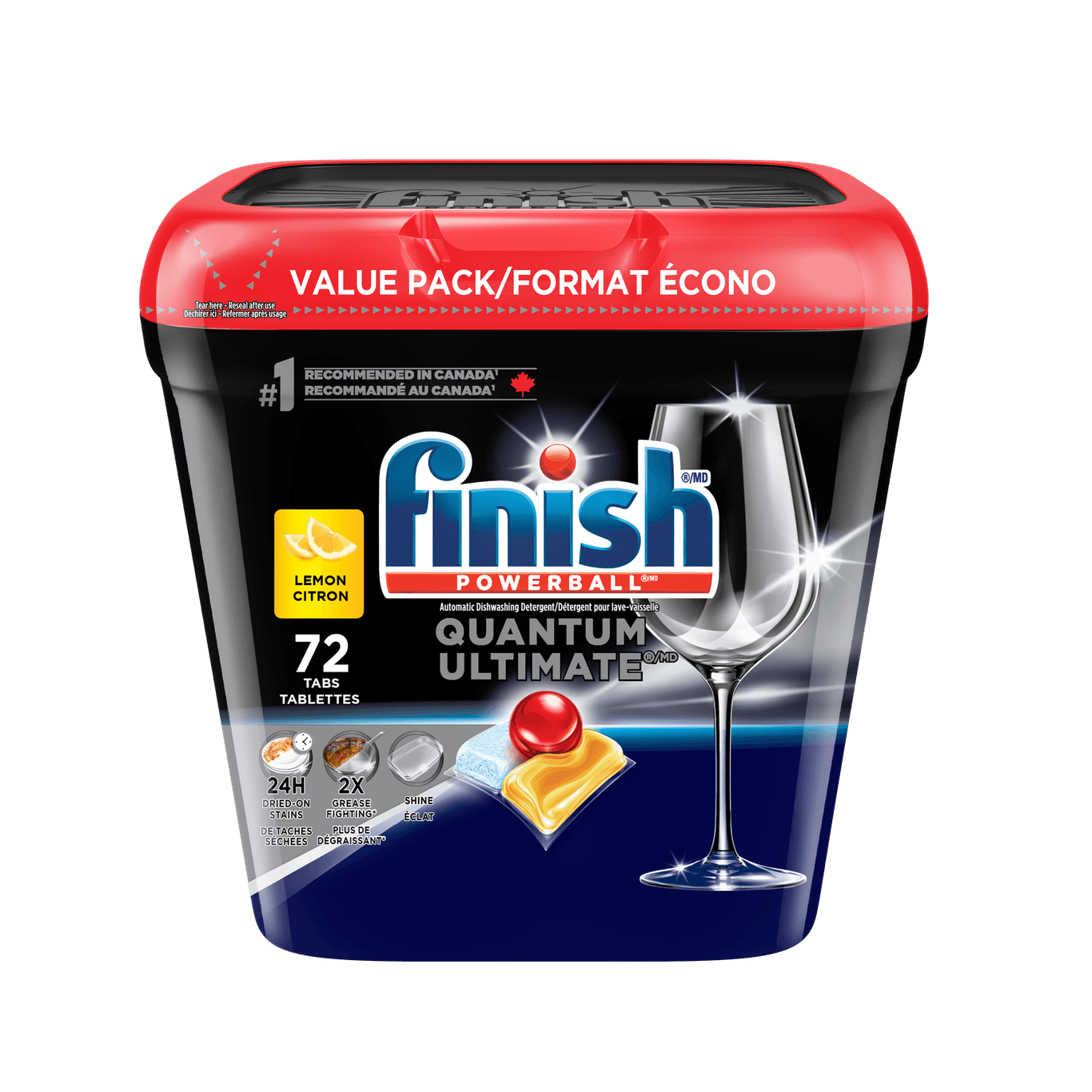 Finish® Quantum Ultimate™ Dishwasher Tablets 72 Lemon | Finish CA